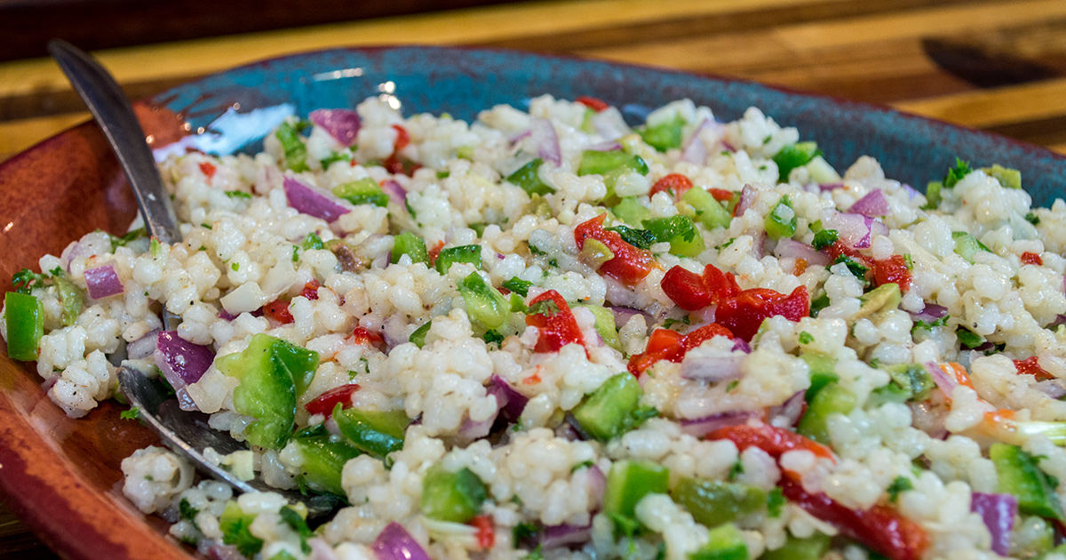 Cold Rice Salad - I See Spain – Handcrafted Spanish Grater Plates ...