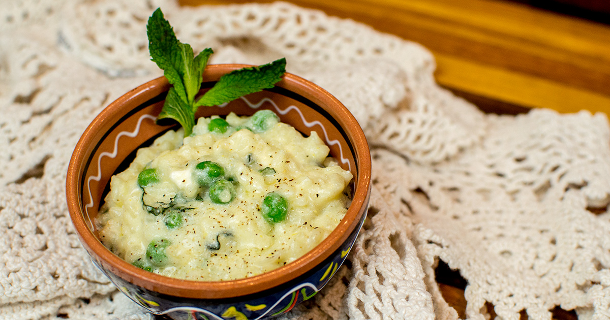 Creamy Risotto with Peas - I See Spain – Handcrafted Spanish Grater ...